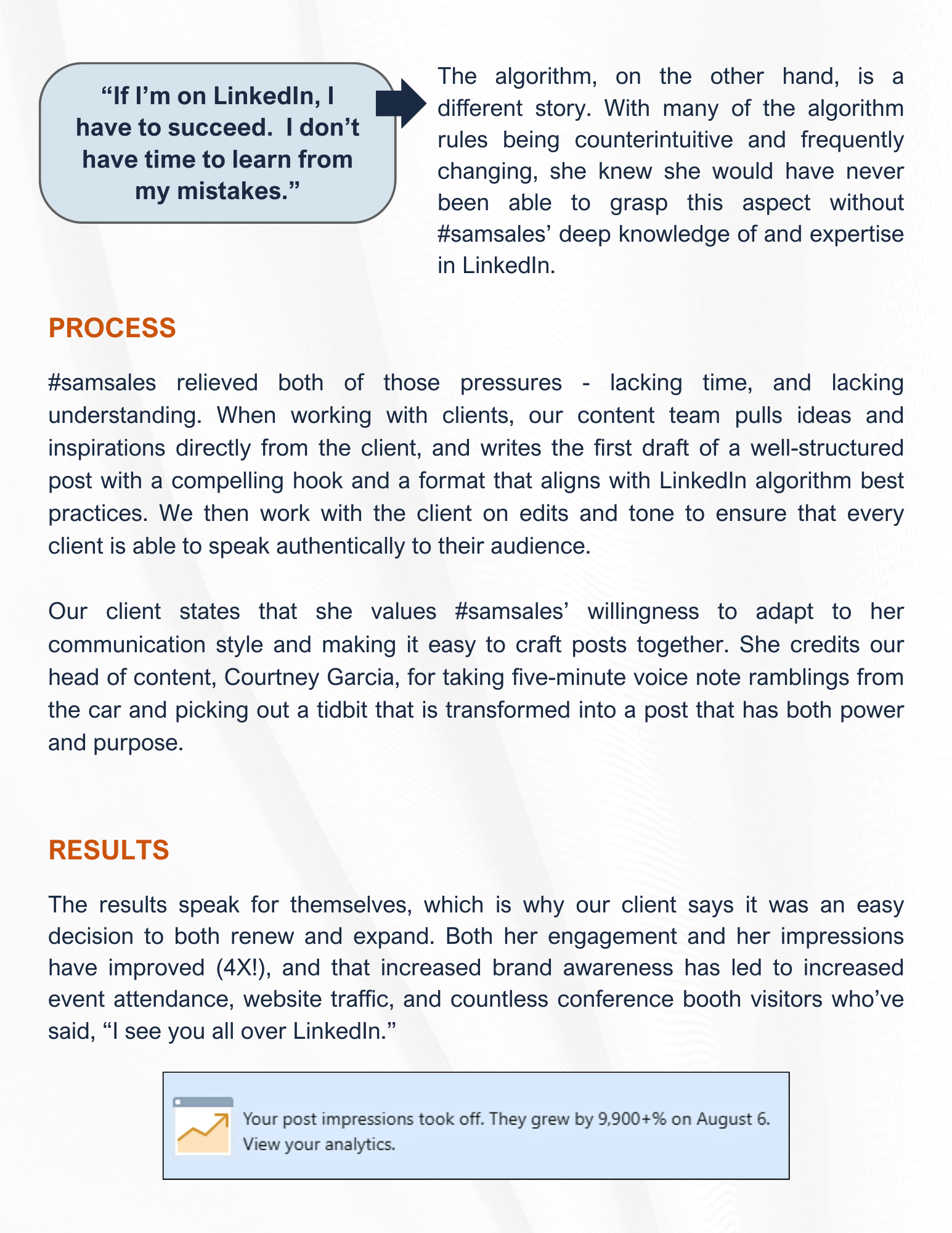 Case Study: LinkedIn Executive Branding • #samsales Consulting